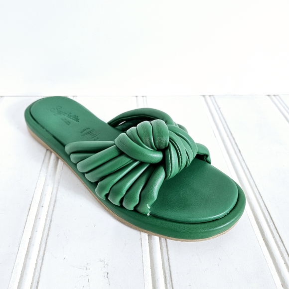 Seychelles | Shoes | Seychelles Green Knot Slide Sandals 85 Made In ...